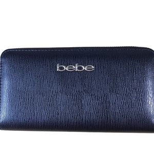bebe | Bags | Bebe Los Angeles Black Zip Around Wallet New | Poshmark